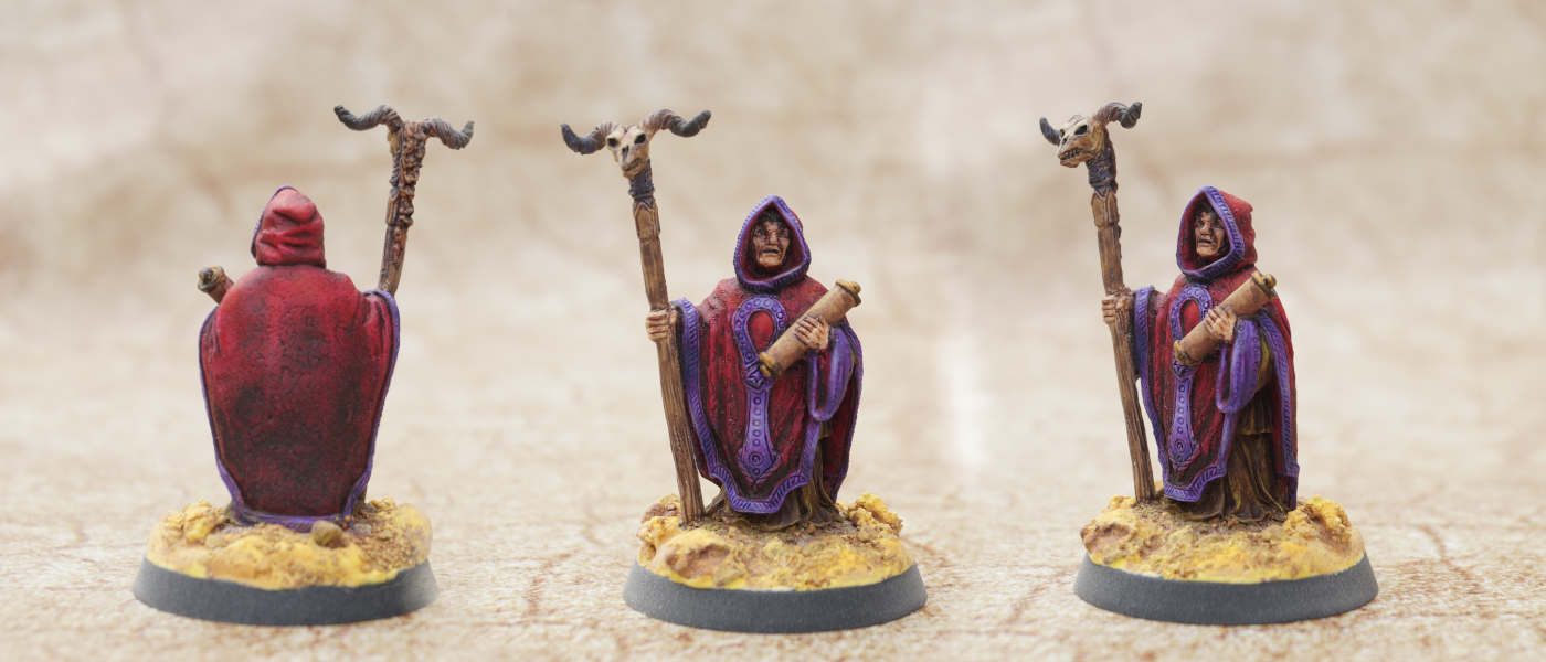 Figurines from Reaper Miniatures. - Ruins of...